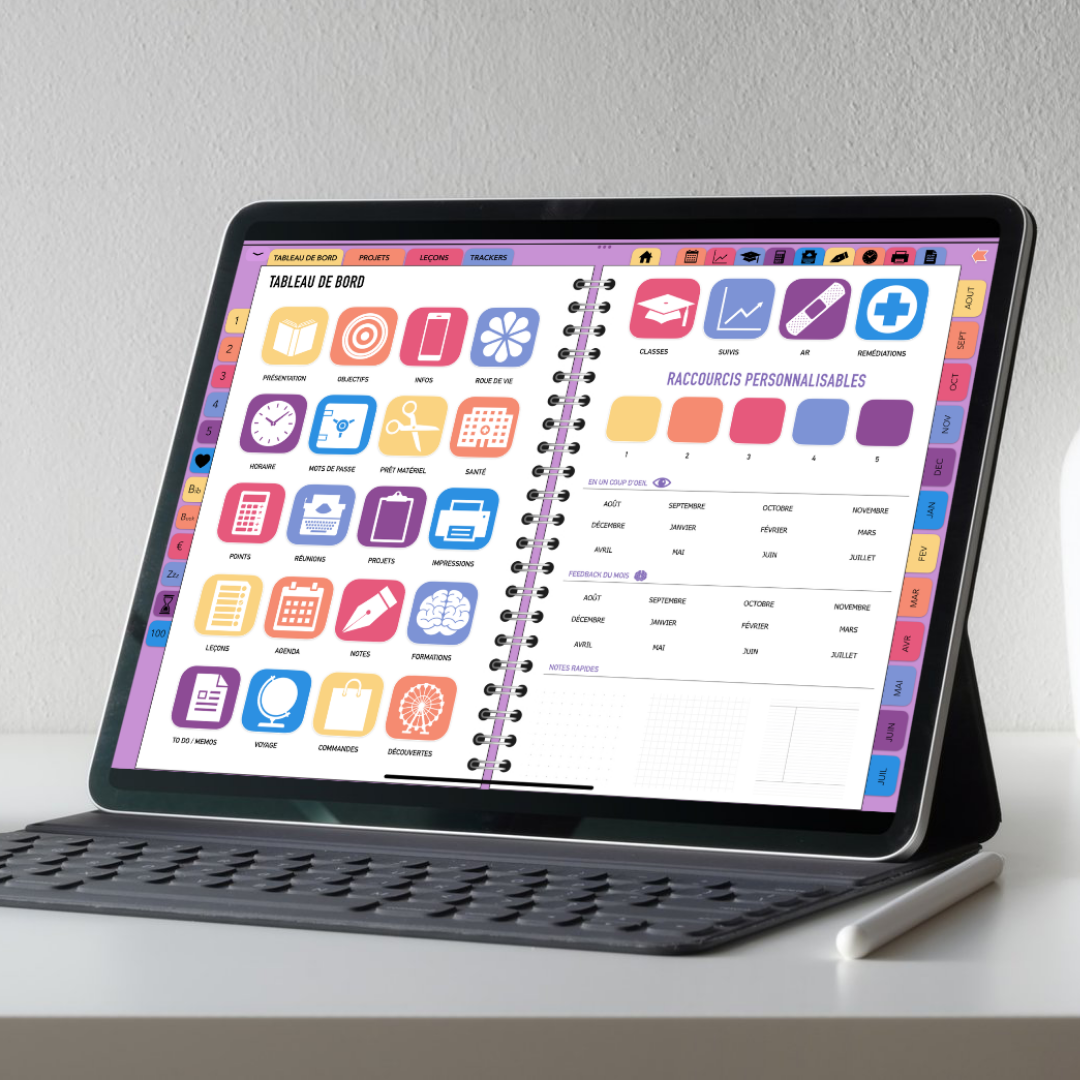 Planificateur digital enseignant 2025-2026