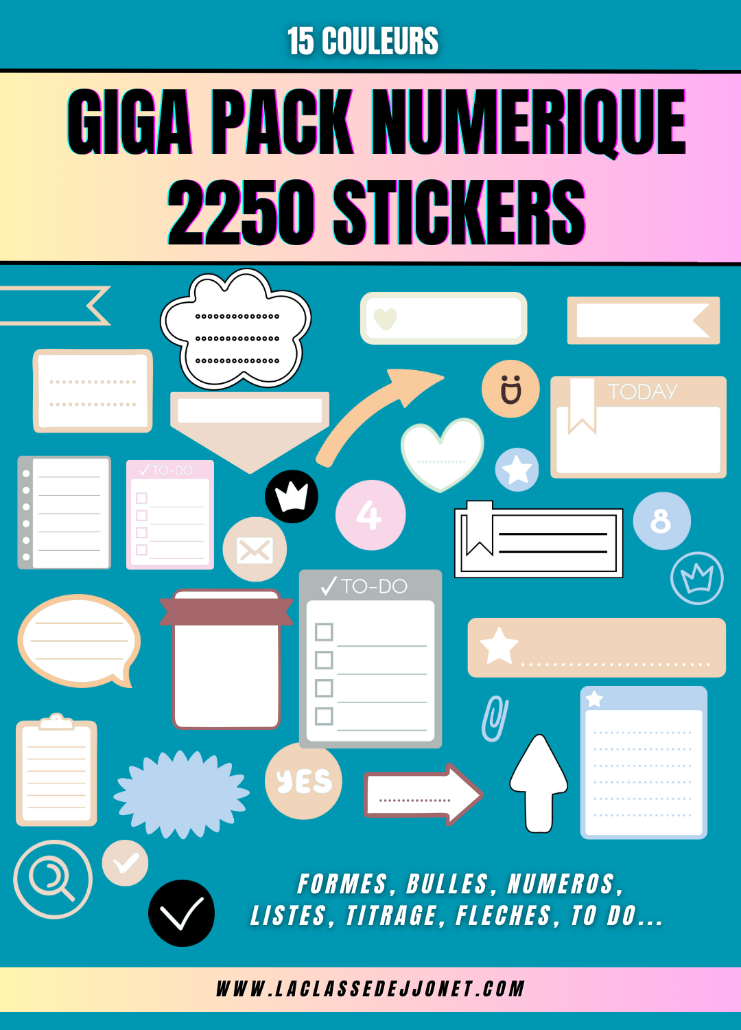 GIGAPACK 2250 Stickers numériques