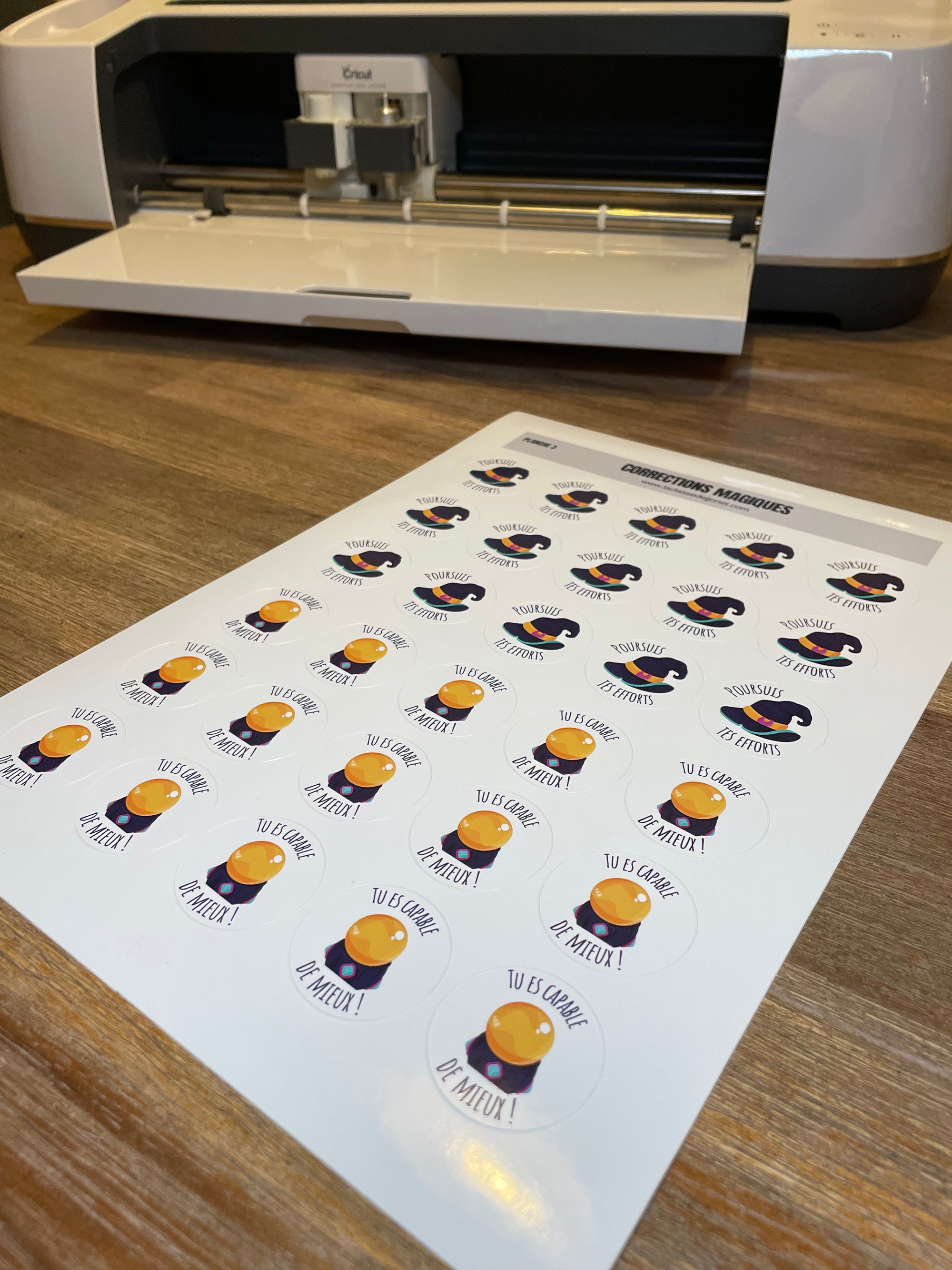 Stickers "corrections magiques" - Planche 3