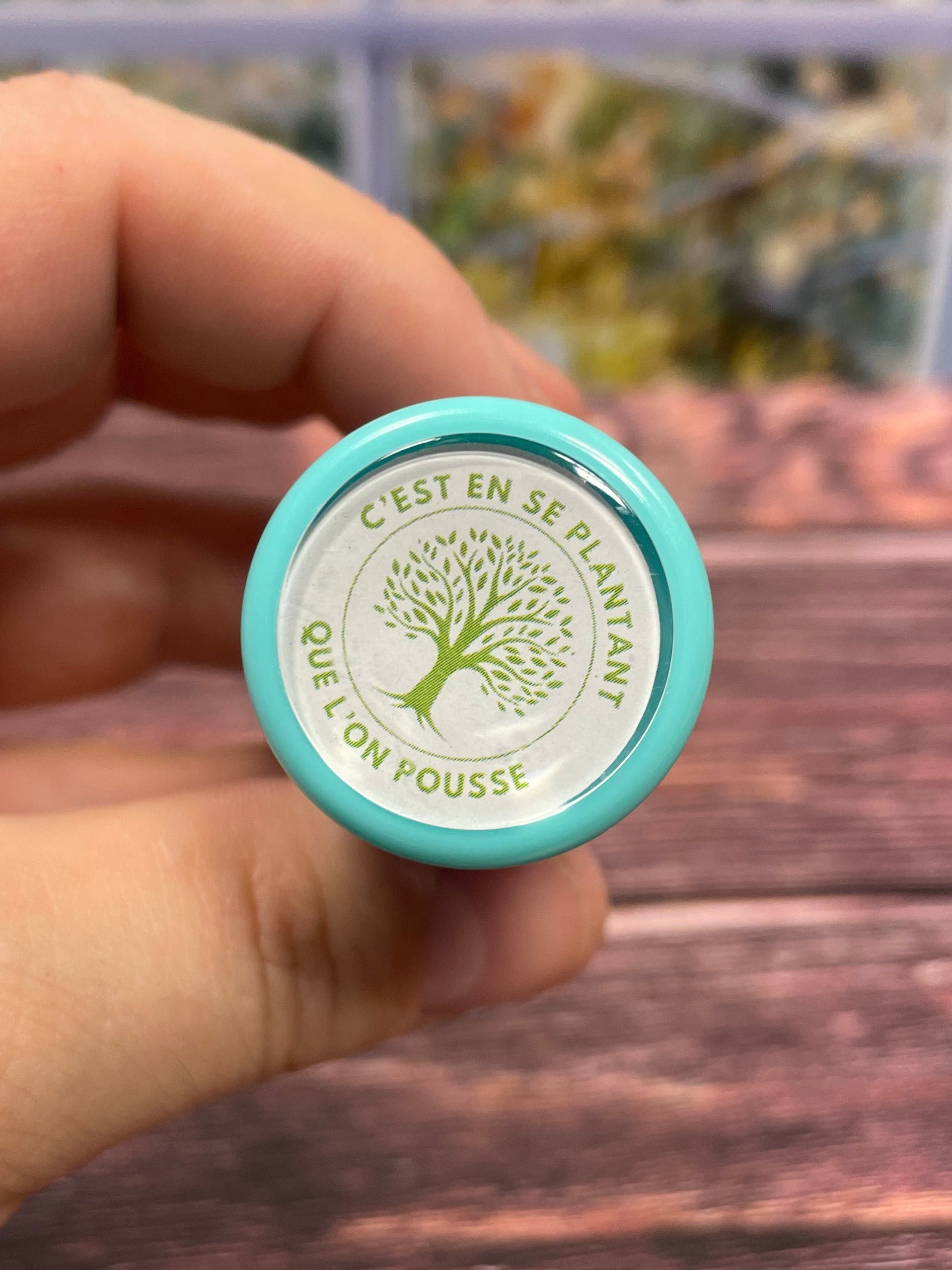 Tampon auto-encreur 21 - C'est en se plantant qu'on pousse