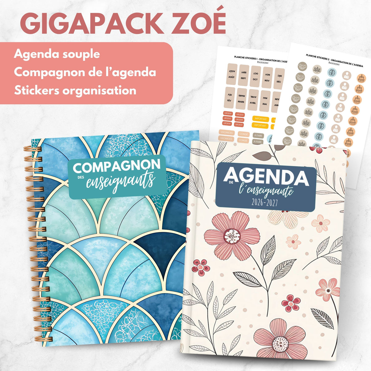 Agenda de l'enseignante ZOÉ